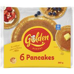 Golden Pancakes 6 Pack | Woolworths