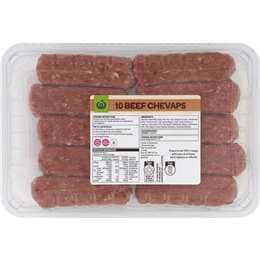 Woolworths Beef Chevaps 500g | Woolworths