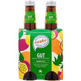 Nexba Tropical Gut Naturally Sugar Free Nootropic 330ml X4 Pack ...