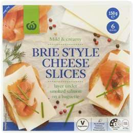 Woolworths Brie Style Cheese Slices 150g | Woolworths