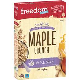Freedom Foods Cereal Ultra Rice Maple Crunch 300g | Woolworths