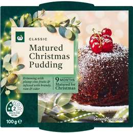 Woolworths Classic Matured Christmas Pudding 100g | Woolworths