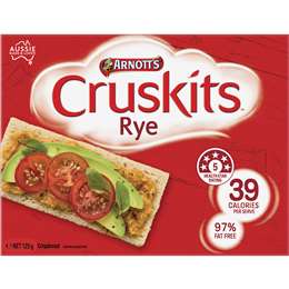 Arnott's Cruskits Rye Crispbreads 125g | Woolworths