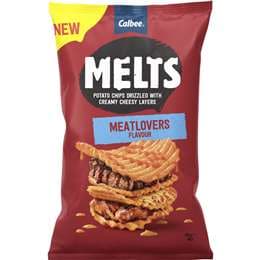 Calbee Melts Potato Chips Meatlovers Flavour 170g | Woolworths