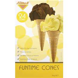 Altimate Ice Cream Wafer Cones 24 Pack | Woolworths