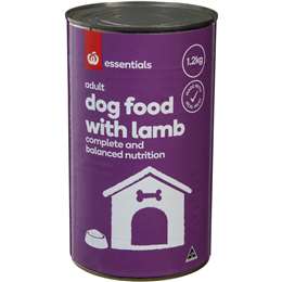 Essentials Dog Food Lamb 1.2kg | Woolworths