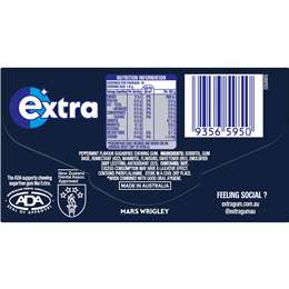 Extra Intense Mint Sugar Free Chewing Gum 14pc 27g | Woolworths