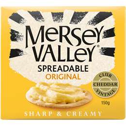 Is Mersey Valley Original Spreadable Cheddar Cheese 150g Alpha-Gal ...