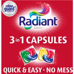 Radiant Active Clean Liquid Laundry Capsules Detergent Washing 28 Pack ...