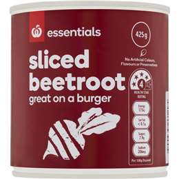 Essentials Beetroot Sliced 425g | Woolworths