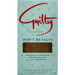 Guilty Chocolates Don't Be Salty Chocolate Bar 80g | Woolworths
