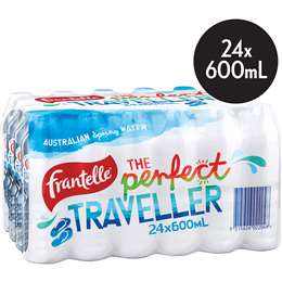 Frantelle Australian Still Spring Water Bottles Multipack 600ml X 24 ...