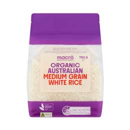 Macro Organic Australian Medium Grain White Rice 750g | Woolworths