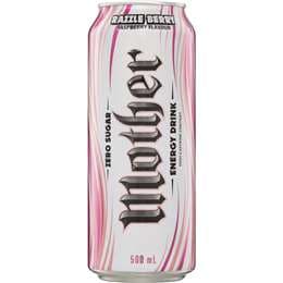 Mother Mother Energy Drink Zero Sugar Razzle Berry Can 500ml | Woolworths