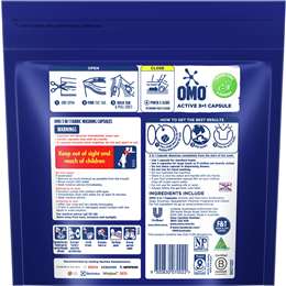 Omo Active Laundry Capsules 3 In 1 Capsules 28 Pack | Woolworths