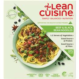 Lean Cuisine Beef & Black Bean Noodles 375g | Woolworths