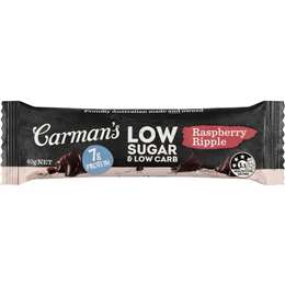 Carman's Protein Bars Low Sugar, Low Carb Raspberry Ripple 3 Pack ...