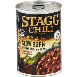 Stagg Chili Slow Burn Chunky Chili With Beans 425g | Woolworths