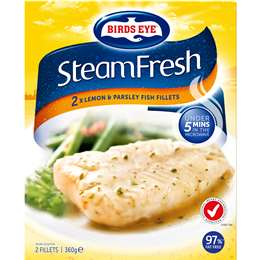 Birds Eye Steam Fresh Lemon & Parsley Fish Fillets 360g | Woolworths