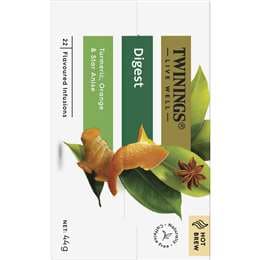 Twinings Live Well Digest Tea Bags 22 Pack | Woolworths