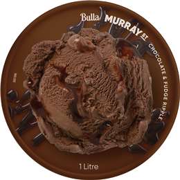 Bulla Murray St Chocolate Fudge Ripple Ice Cream 1l | Woolworths