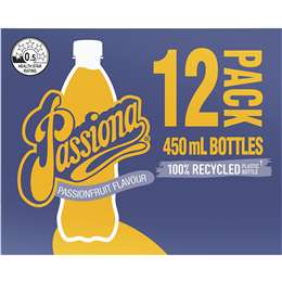 Passiona Passionfruit Soft Drink Bottles Multipack 450ml X 12 Pack ...