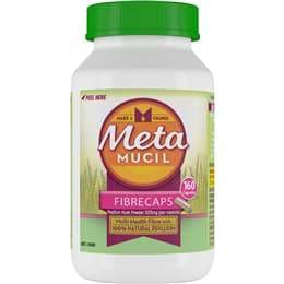 Metamucil Fibre Caps 160 Pack | Woolworths