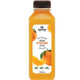 Pip Squeeze Orange Juice With Pulp 500ml | Woolworths