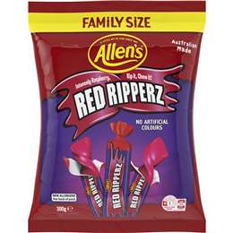 Allen's Red Ripperz Family Size 300g | Woolworths