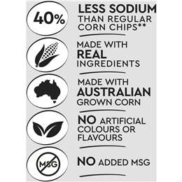 Simply Zesty Lime & Chilli 40% Less Fat Corn Chips Share Pack 130g ...