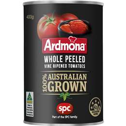 Ardmona Whole Peeled Vine Ripened Tomatoes 400g | Woolworths
