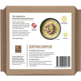 The Han Kitchen Beef Ramyun 4 Pack | Woolworths