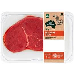 Woolworths Beef Rump Steak 250g | Woolworths