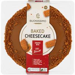 Buonissimo Baked Cheesecake With Biscoff 900g | Woolworths