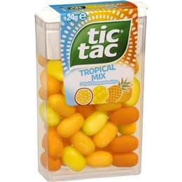 Tic Tac Tropical Mix 24g | Woolworths