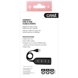 Crest 4 Port Usb Hub Each | Woolworths