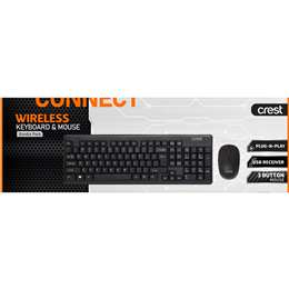 Crest Wireless Keyboard & Mouse Bundle Pack Each | Woolworths