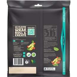 Simson's Pantry Low Carb Keto Friendly Wraps 5 Pack | Woolworths