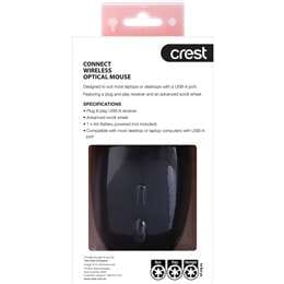 Crest Wireless Optical Mouse Each | Woolworths
