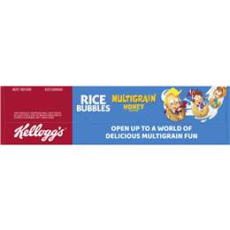 Kellogg's Rice Bubbles Multigrain Honey Flavour Breakfast Cereal 450g ...