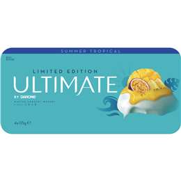 Ultimate Danone Double Cream Yoghurt Summer Tropical 115g X 4 Pack ...