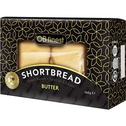 Ob Finest Butter Shortbread 160g | Woolworths