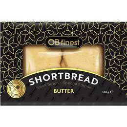Ob Finest Butter Shortbread 160g | Woolworths