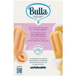 Bulla Frozen Yogurt Mango Apricot Or Passionfruit Dessert Sticks 8 Pack ...