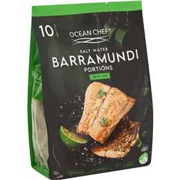Ocean Chef Barramundi Portions Skin On 10 Pack | Woolworths