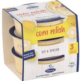 Chris' Homestyle Corn Relish 3 X 60g | Woolworths