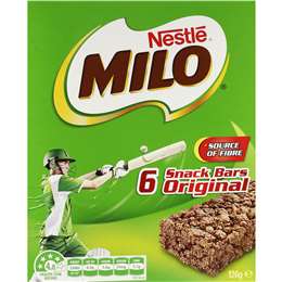 Nestle Milo Original Snack Bar 6pk 126g | Woolworths