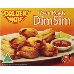 Golden Wok Asian Oven Ready Dim Sims 500g | Woolworths