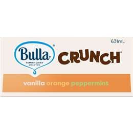 Bulla Crunch Ice Cream Orange Mint Vanilla 8 Pack | Woolworths