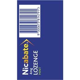 Nicabate Quit Smoking Lozenges 4mg 72 Pack | Woolworths